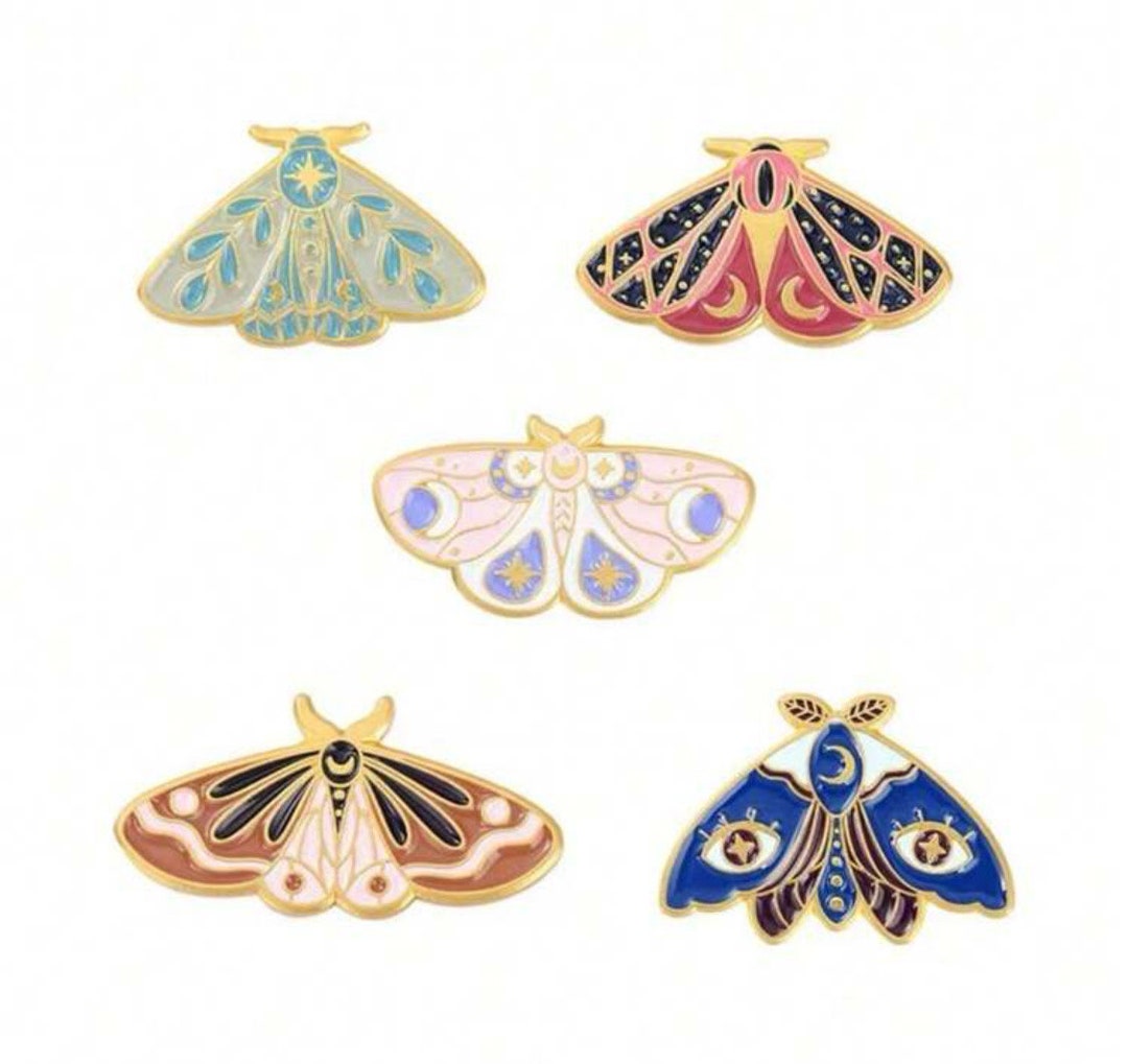 Moth Lovers Pin Badges - Etsy