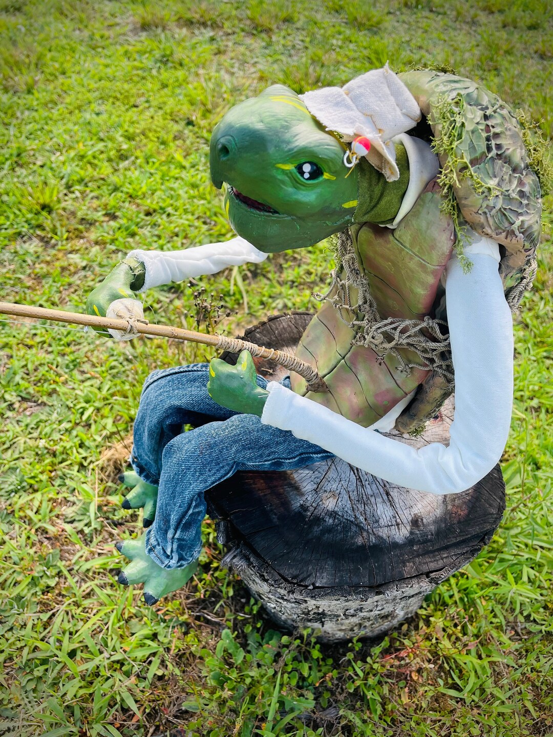 Ernus the Tortoise Turtle Art Doll fisherman Turtle OOAK - Etsy