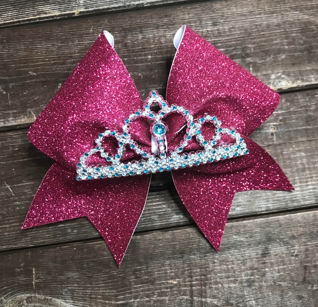 Pink Princess Cheer Bow - Etsy