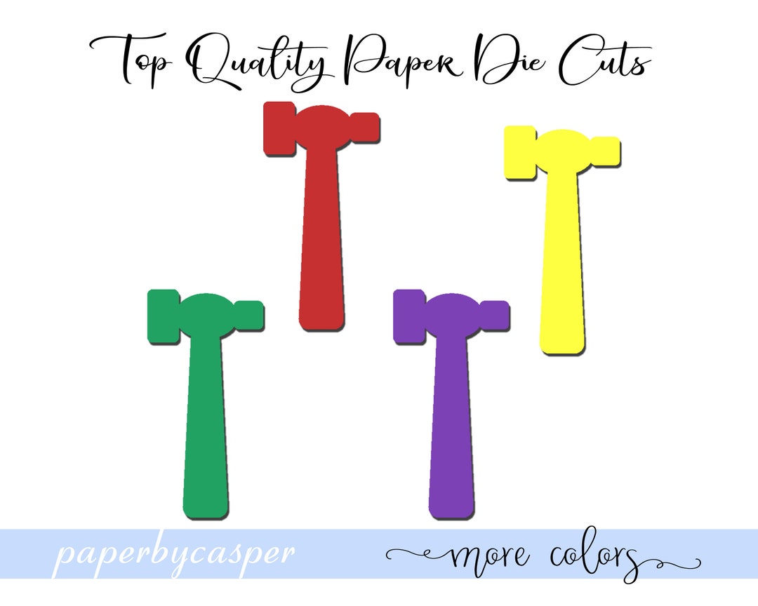 Hammer Shape Paper Die Cut Out Set of 25 Bulletin Board - Etsy