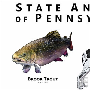 Pennsylvania State Animals Poster Print - Etsy