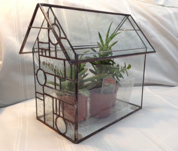 Stained Glass Terrarium Prairie Design | Etsy