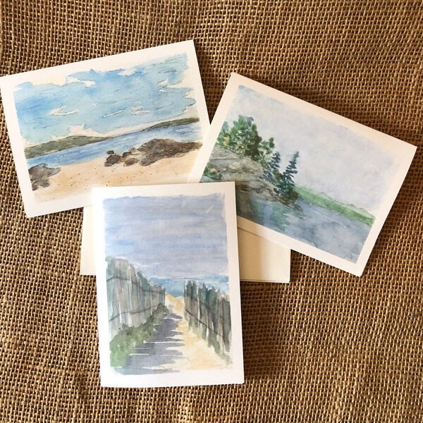 Coastal Watercolor - Etsy