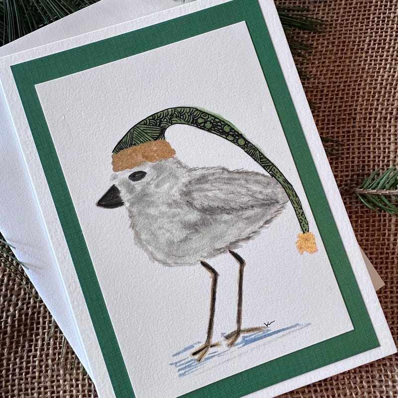 Bird Christmas Card - Etsy