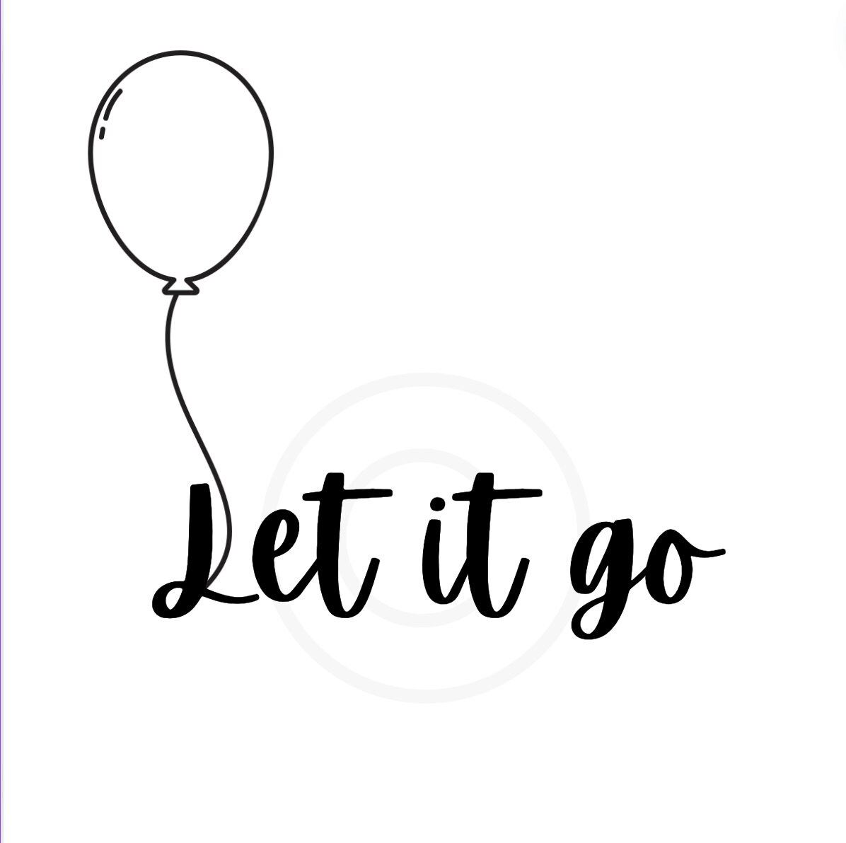 Let It Go Balloon PNG File - Etsy