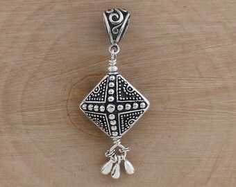 Sterling Silver Beaded Bali Necklace Bali Jewelry Bali | Etsy