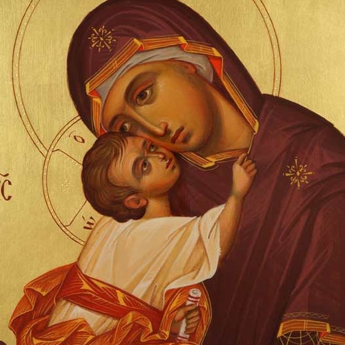 Hand Painted Byzantine Icon of Saint Joseph | Etsy