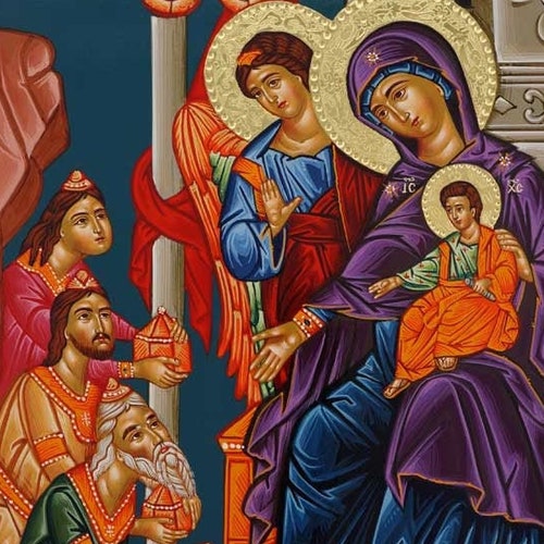 Hand Painted Byzantine Icon of Jesus Christ the Enthroned - Etsy