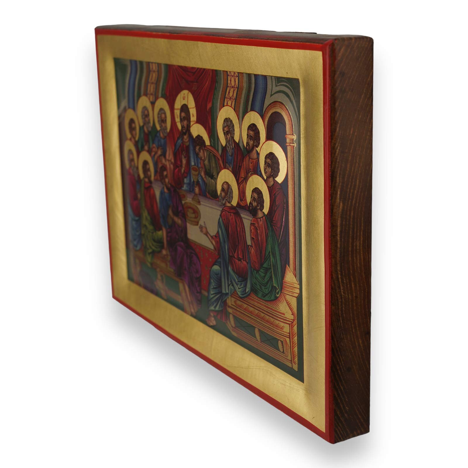 Last Supper Icon - Raised Border Greek Orthodox Icon | Handmade on ...