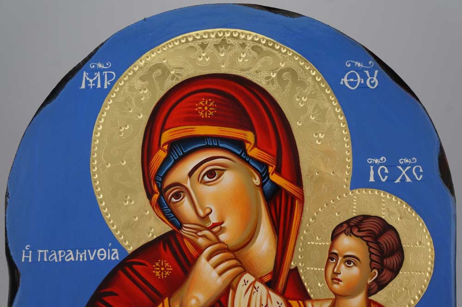 Theotokos Paramythea Icon Virgin Mary Paramythia Hand-painted - Etsy
