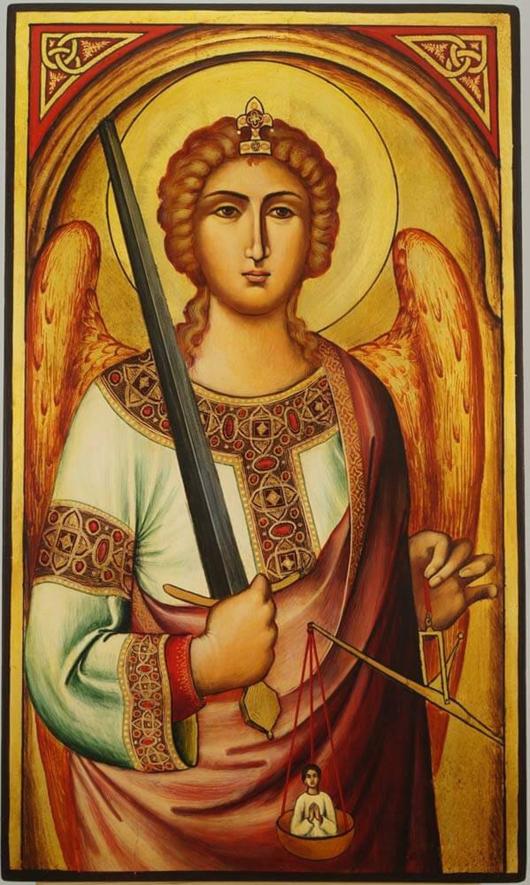 Archangel Michael Icon simone Martini Hand-painted Orthodox Christian ...