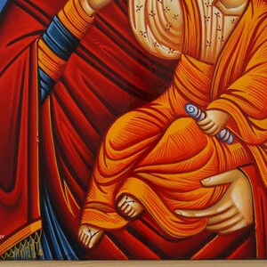 Theotokos Paramythea Icon, Virgin Mary Paramythia Hand-painted Greek ...