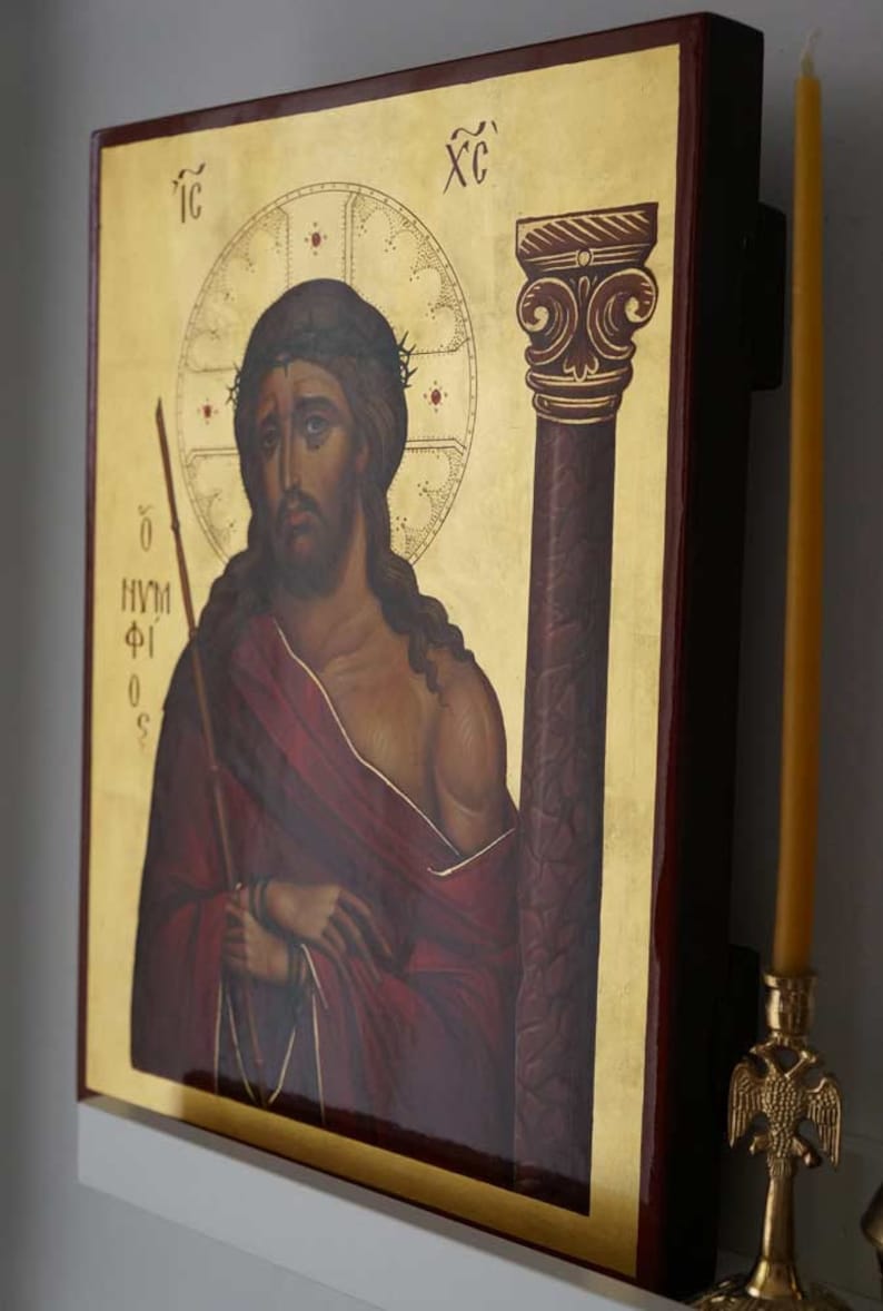 Jesus Christ the Bridegroom Hand-painted Icon Byzantine | Etsy