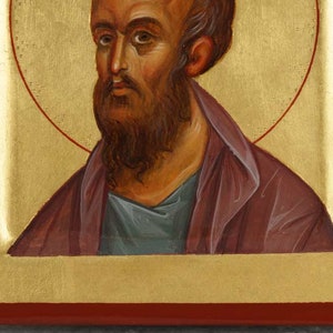 St Paul the Apostle Hand-painted Icon Byzantine Orthodox Icon Miniature ...