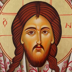 Christ Holy Face Mandylion Orthodox Icon, Christian Art, Hand Made by ...