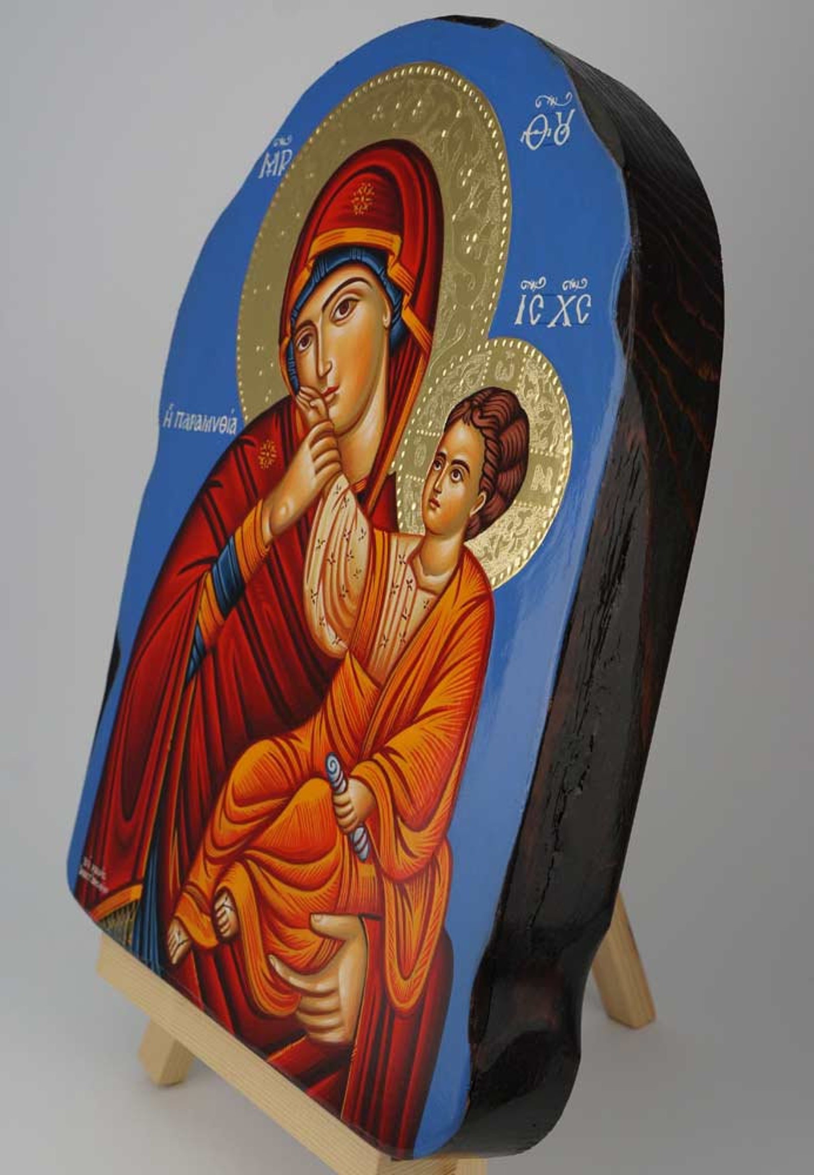 Theotokos Paramythea Icon Virgin Mary Paramythia Hand-painted - Etsy