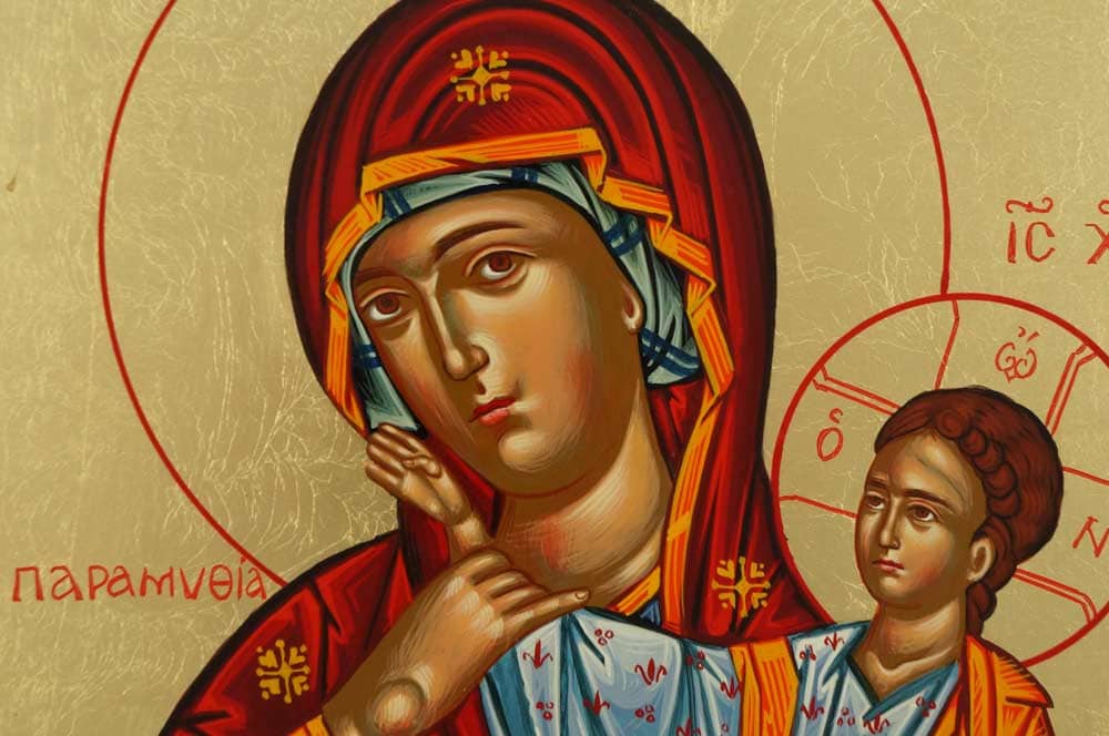 Theotokos Paramythia Virgin Mary Icon Hand-Painted Orthodox | Etsy