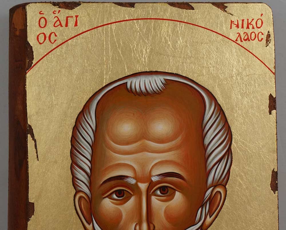 St Nicholas Greek Orthodox Icon Saint Nicholas Christian - Etsy