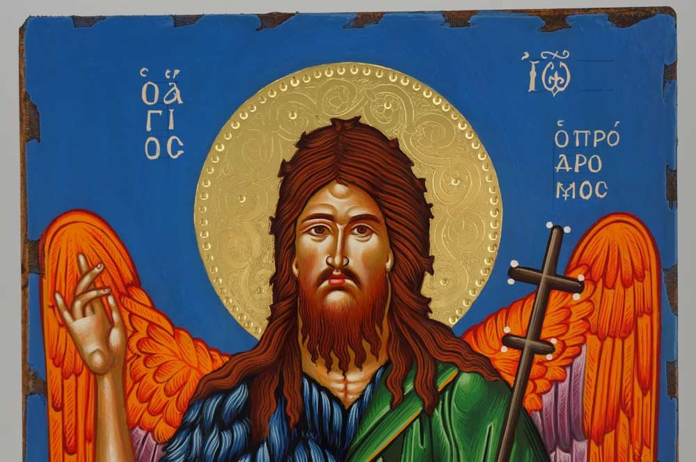 St John the Forerunner Hand-painted Greek Orthodox Icon John - Etsy UK