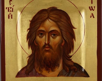 Saint John the Baptist, Orthodox Icon, Byzantine Style, MADE to ORDER ...