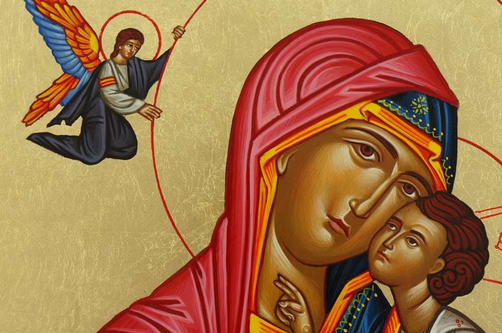 Virgin Mary Tenderness Icon Theotokos Tender Mercy Icon - Etsy