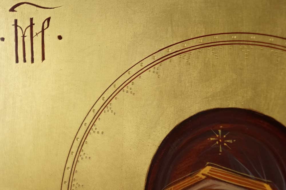 Our Lady of the Sign Hand-painted Icon Byzantine Orthodox Icon of ...