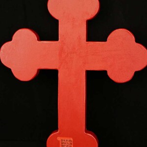 Hand-painted Wall Crucifix Tetramorph Hand-painted Byzantine Orthodox ...