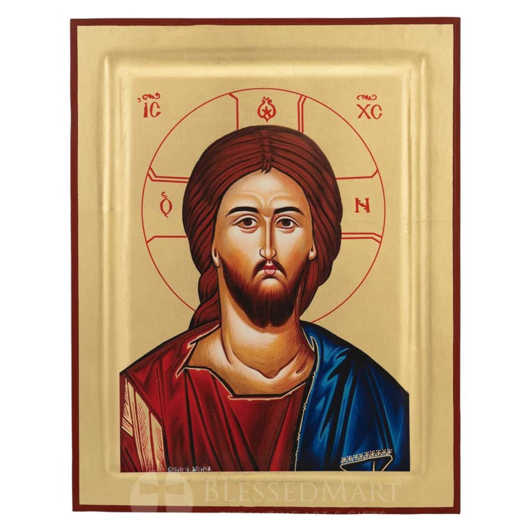 Christ Pantocrator Icon – Greek Orthodox Byzantine Art - Etsy