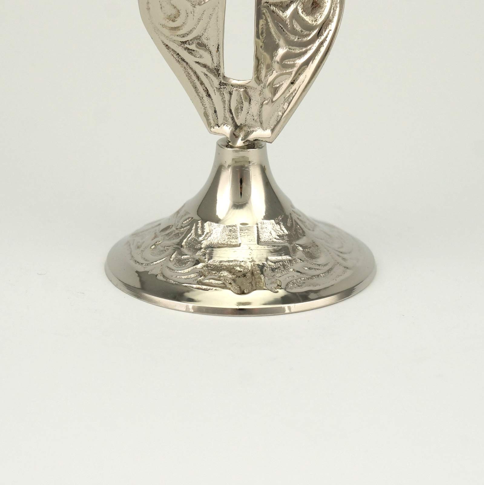 Cross Design Brass Candle Holder Silver Christian - Etsy
