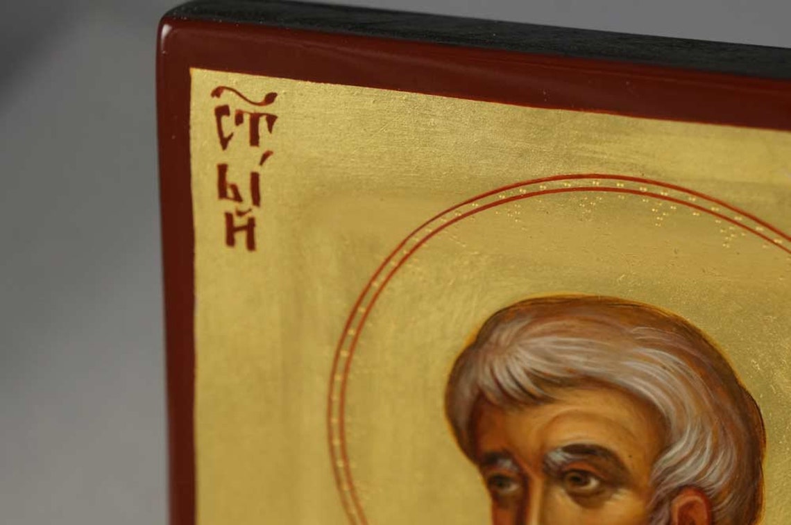 St Peter the Apostle Hand-painted Icon Byzantine Orthodox Icon of Saint ...