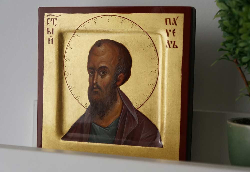 St Paul the Apostle Hand-painted Icon Byzantine Orthodox Icon Miniature ...