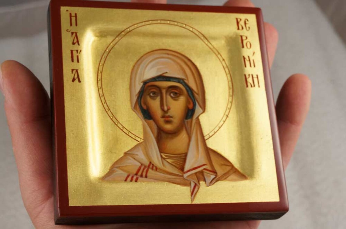 Saint Veronica Hand-painted Icon Byzantine Orthodox Icon of St - Etsy