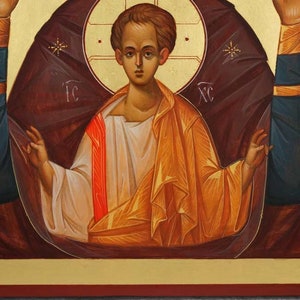 Our Lady of the Sign Hand-painted Icon Byzantine Orthodox Icon of ...