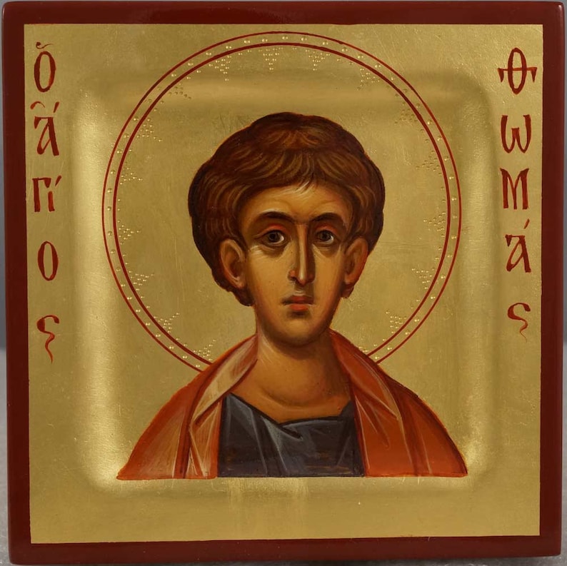 St Saint Thomas the Apostle Hand-painted Icon Byzantine - Etsy