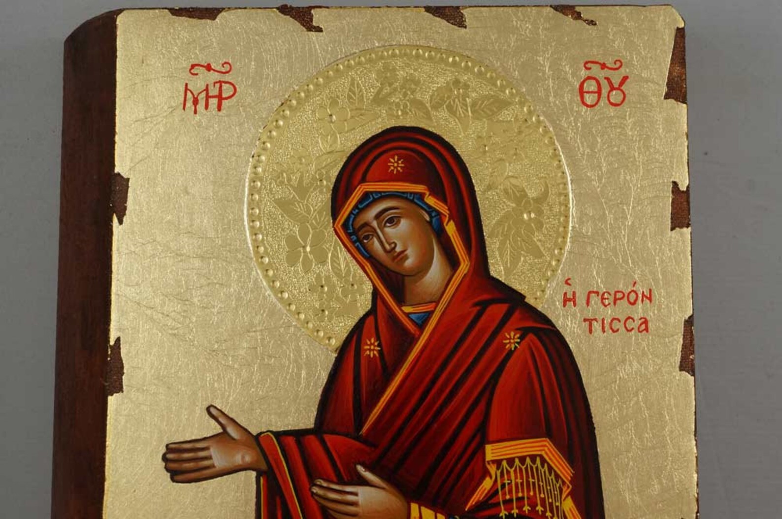 Theotokos Gerontissa Icon: Hand-painted Greek Orthodox Icon on Wood - Etsy
