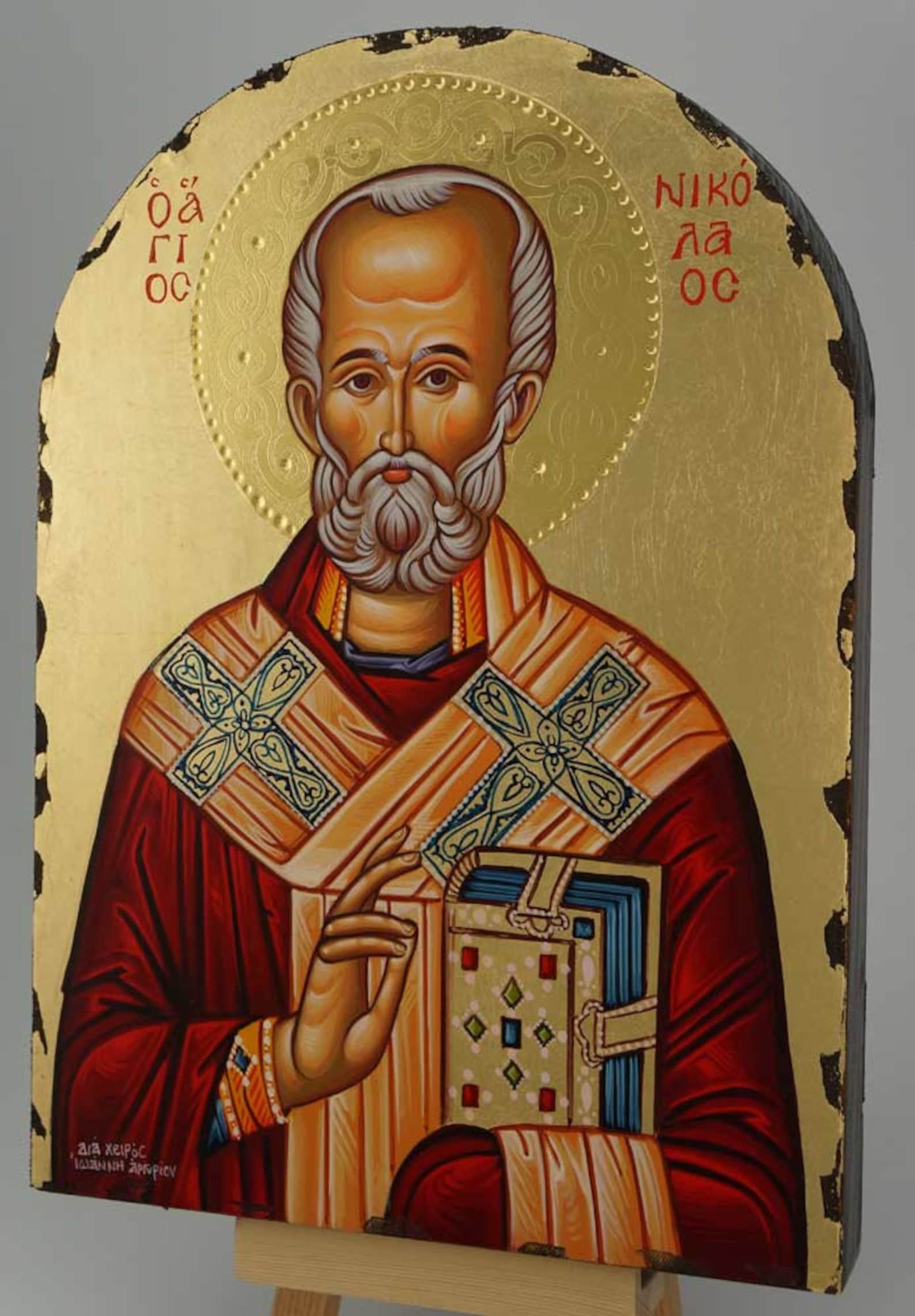 St Nicholas Icon Orthodox Icon Saint Nicholas Christian Art - Etsy
