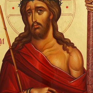 Jesus Christ the Bridegroom Hand-painted Icon Byzantine Orthodox Icon O ...