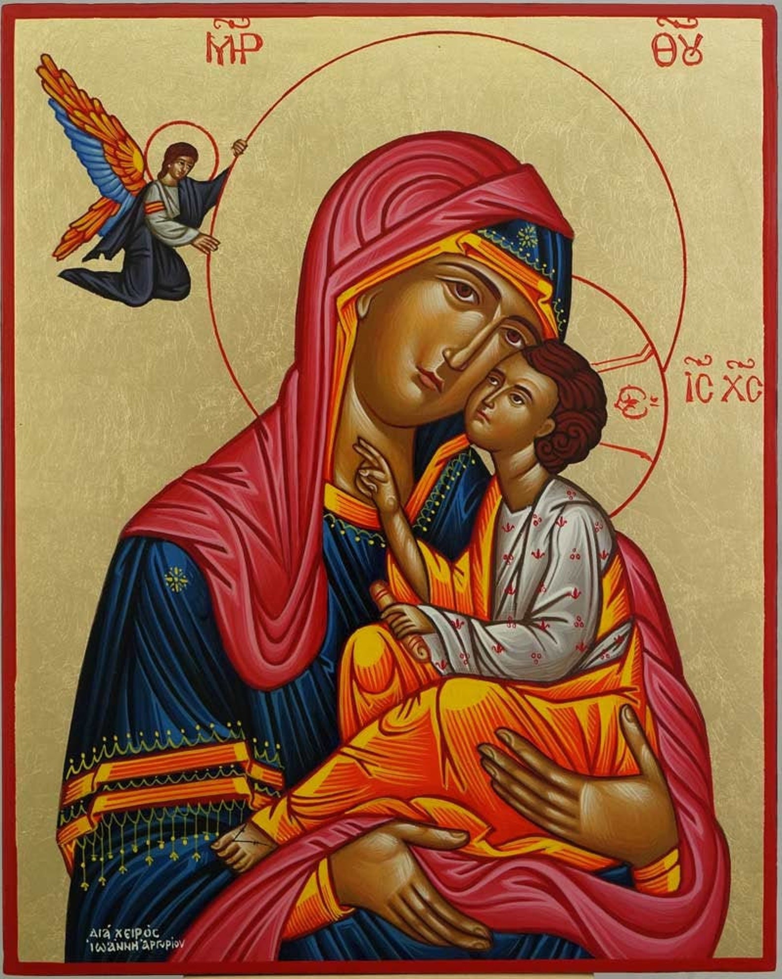 Virgin Mary Tenderness Icon Theotokos Tender Mercy Icon - Etsy