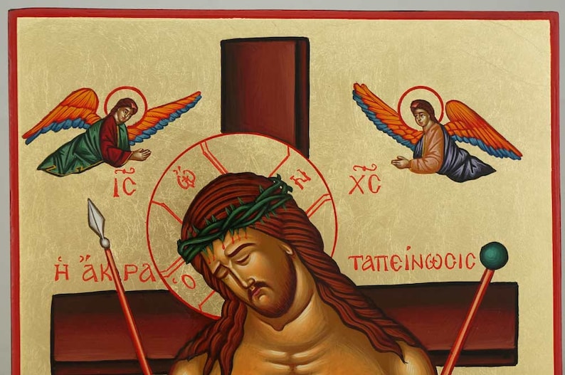 Jesus Christ Extreme Humility Icon Christ in the Tomb Weep - Etsy