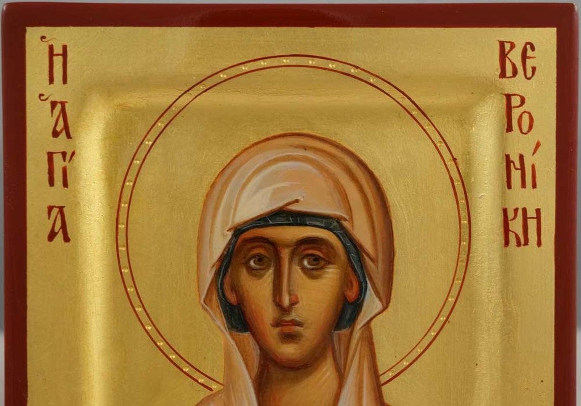 Saint Veronica Hand-painted Icon Byzantine Orthodox Icon of St - Etsy