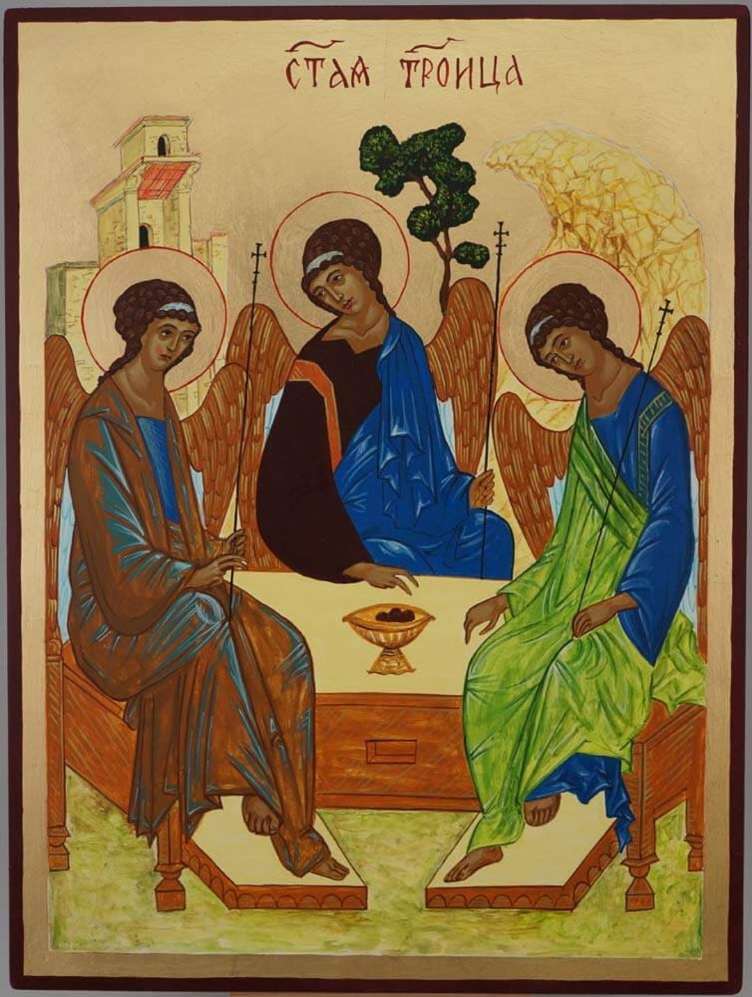 Hospitality of Abraham rublev Trinity Icon Hand-painted Orthodox ...
