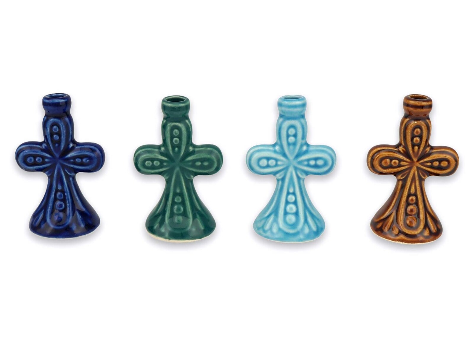 Cross Shape Ceramic Candlestick Cross Design Ceramic Candle - Etsy