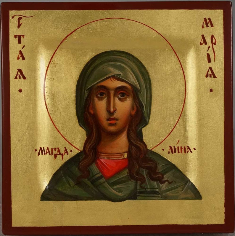 St Mary Magdalene Hand-painted Icon Byzantine Orthodox Icon - Etsy