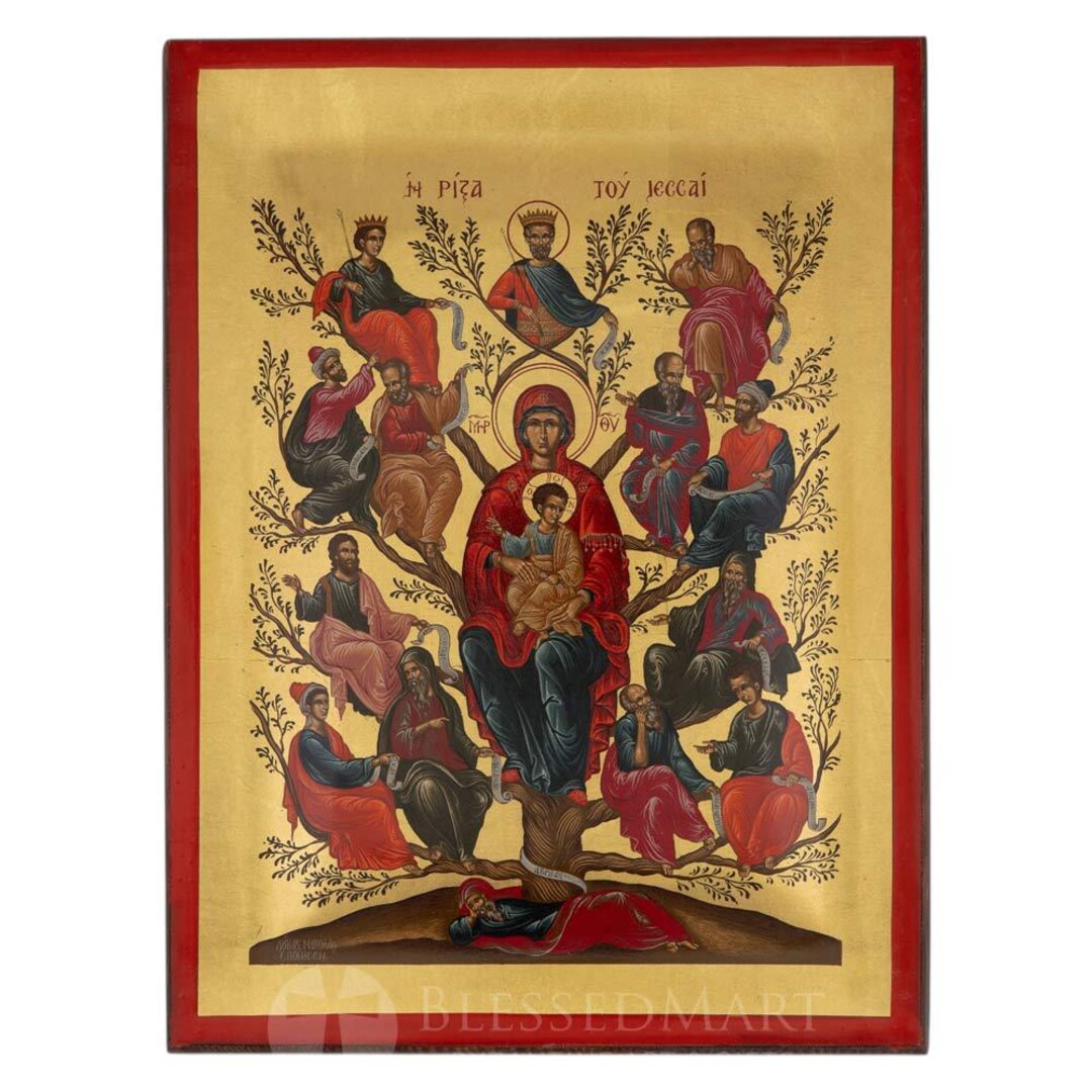 The Tree of Jesse Icon – Byzantine Icon | Ships Gift Box - Etsy Canada