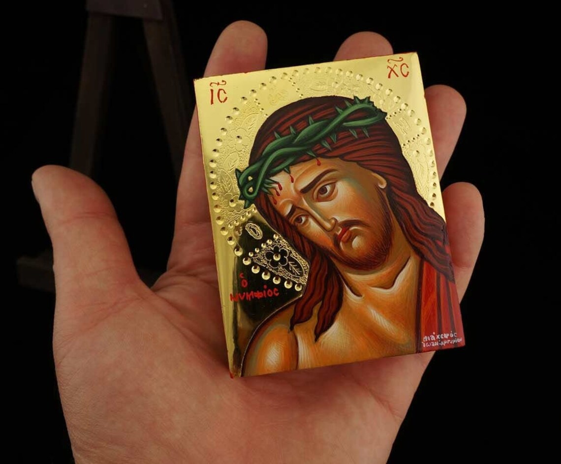 Jesus Christ the Bridegroom Icon, O Nymphios Icon, Hand-painted ...