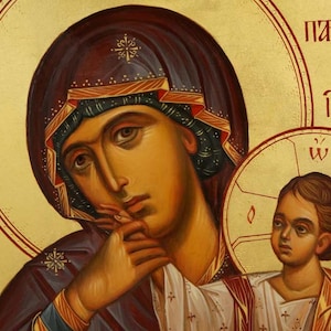 Panagia Paramythia Hand-painted Icon Byzantine Orthodox Icon of ...