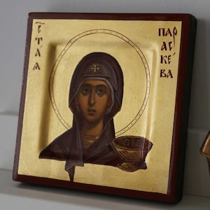St Paraskevi Hand-painted Icon Byzantine Orthodox Icon of Saint Petka ...