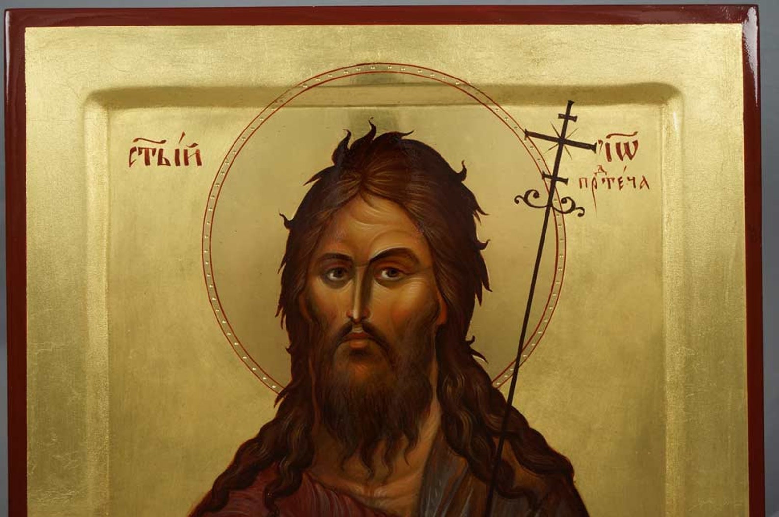 Saint John the Forerunner Hand-painted Icon Byzantine Orthodox - Etsy