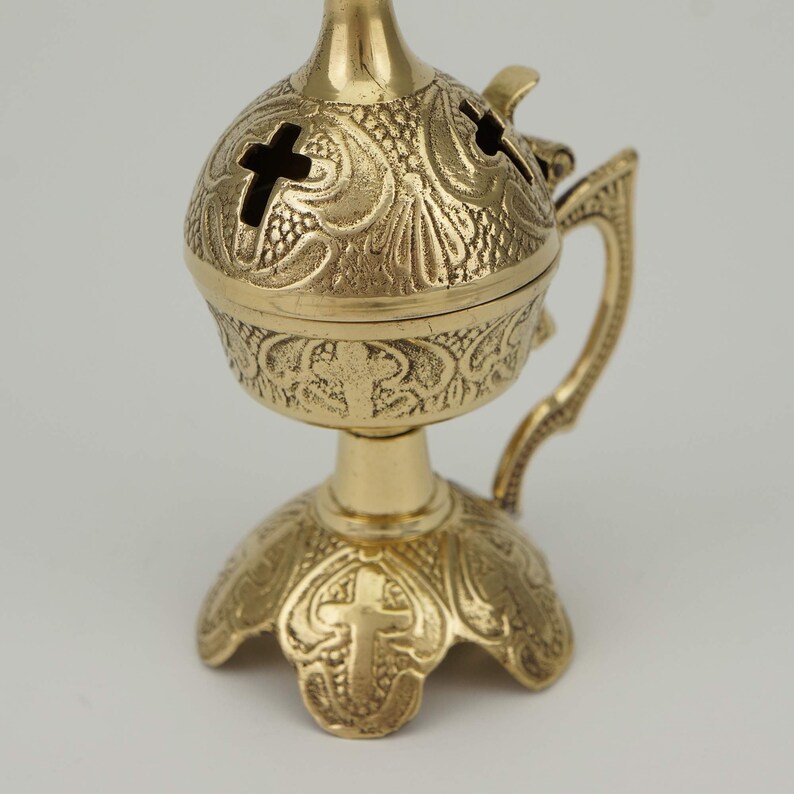 Small Brass Incense Burner Orthodox Censer Prayer Corner - Etsy