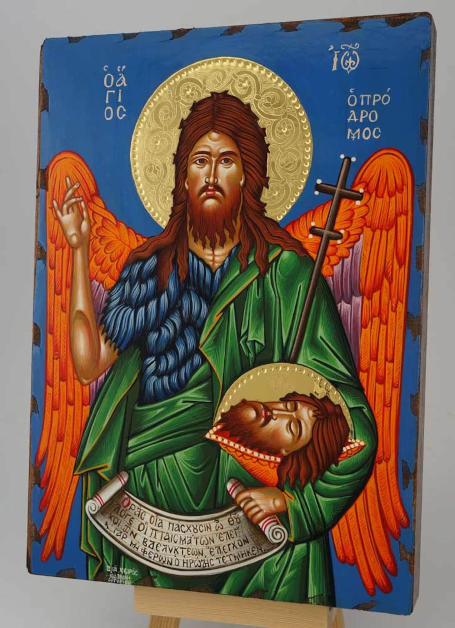 St John the Forerunner Hand-painted Greek Orthodox Icon John - Etsy UK